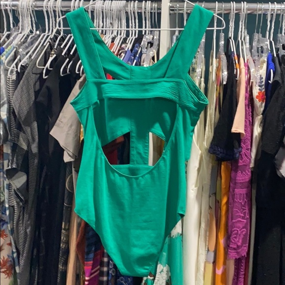 Blaque Label | Tops | Sexy Green Bodysuit | Poshmark